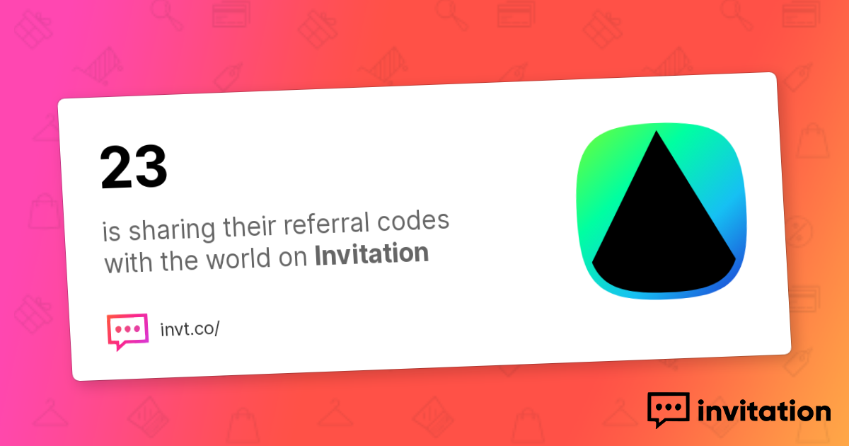 23's Promo Codes — 23 Mystery invitation.codes