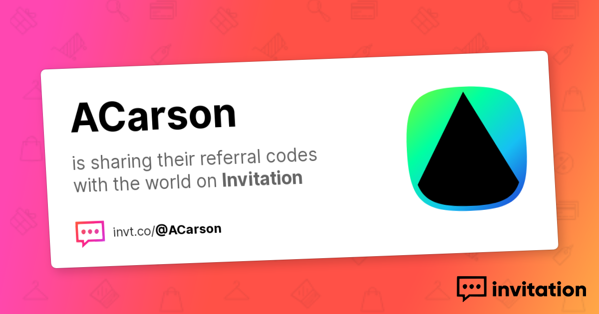 Asja's Promo Codes — Asja Carson invitation.codes