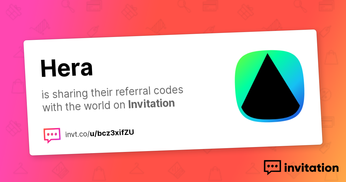 Hera's Promo Codes — Hera Zeus invitation.codes
