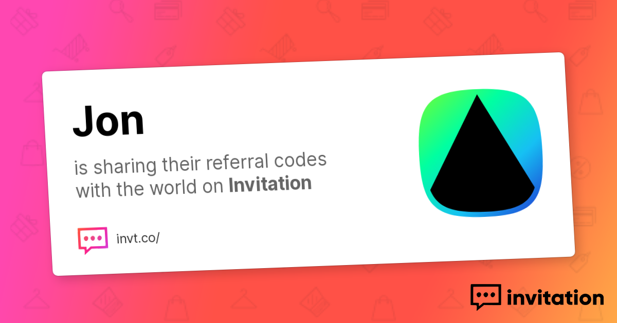 Jon's Promo Codes — Jon Coal invitation.codes