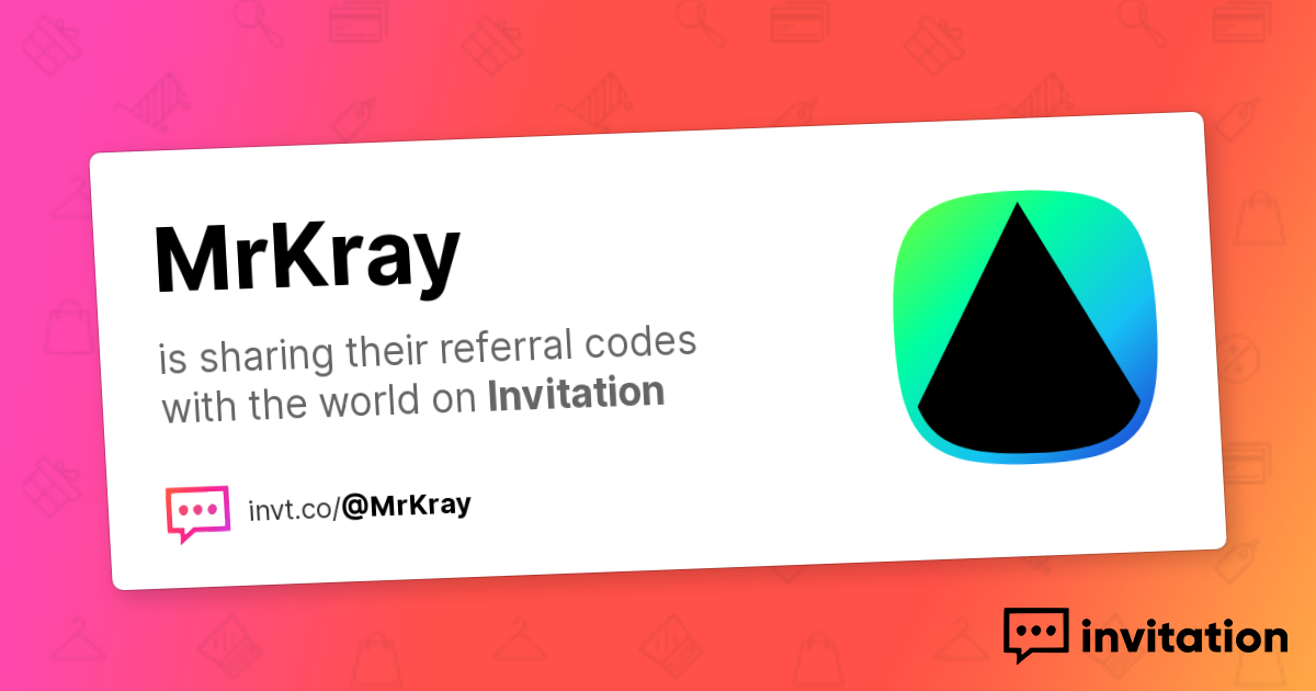 Referrals and promo codes — Peter Thorley invitation.codes