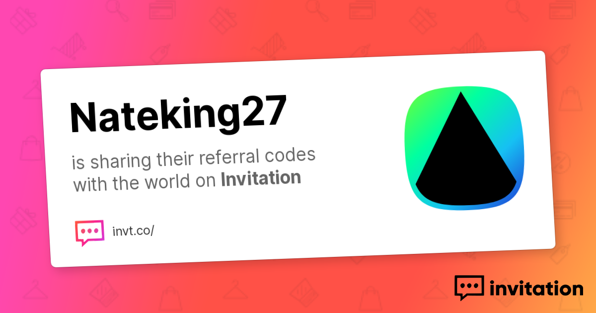@Nateking27's Alpha Network referral link — Nate invitation.codes