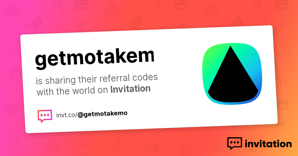 겟모테잌모's Promo Codes — 겟모테잌모 invitation.codes