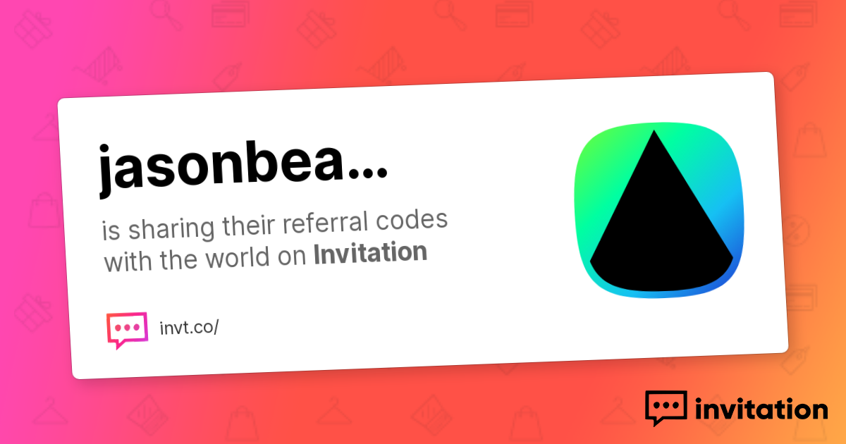 Jason's Promo Codes — Jason Beamer invitation.codes