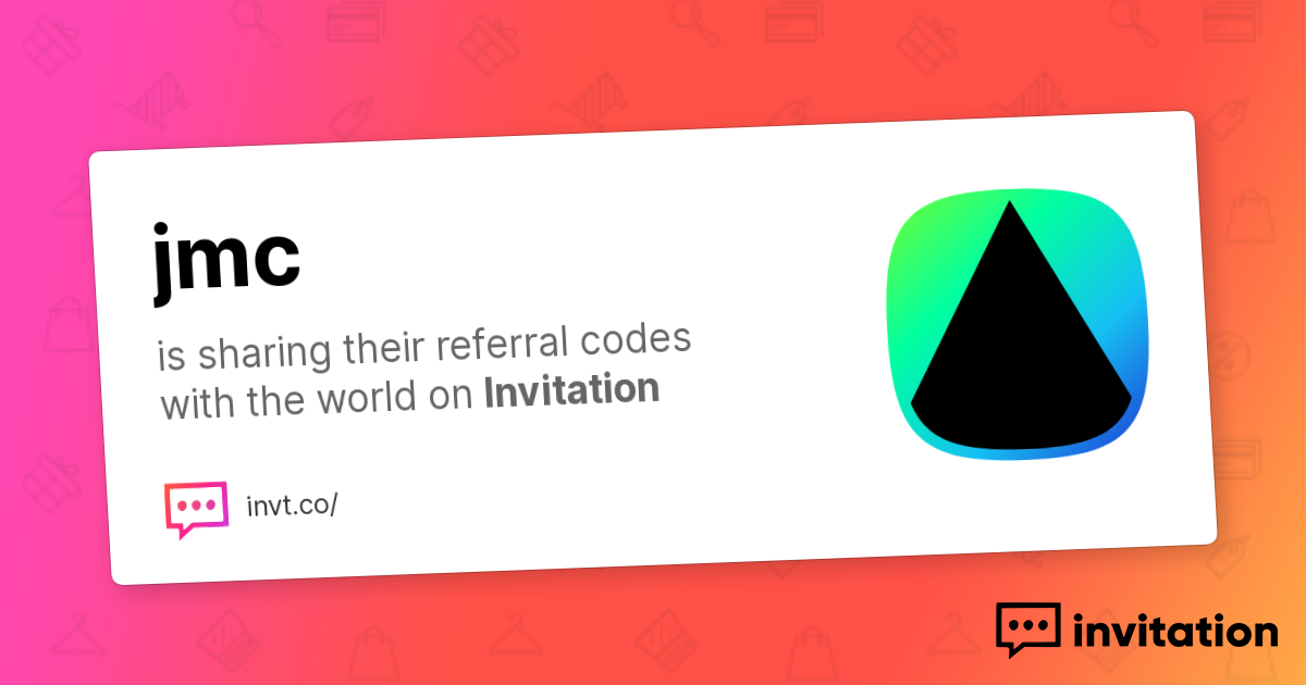 Jonatan's Promo Codes — JMC invitation.codes
